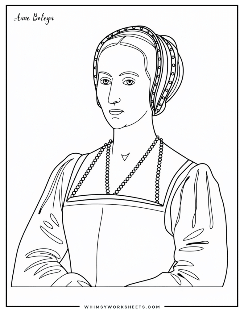 London Coloring Pages: Historic Women • Whimsy Worksheets