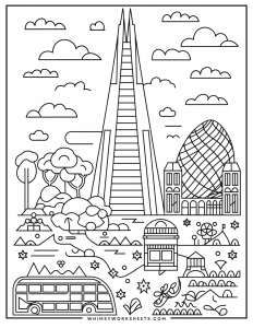 FREE London Coloring Pages: Iconic Sights to Inspire Your Art