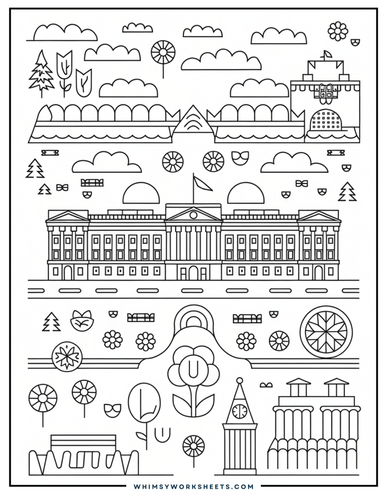 Printable London Activity Pages: Fun for Kids, Adults, and Classrooms