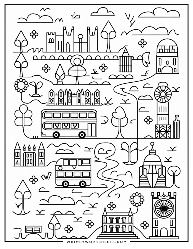 FREE London Coloring Pages: Iconic Sights to Inspire Your Art