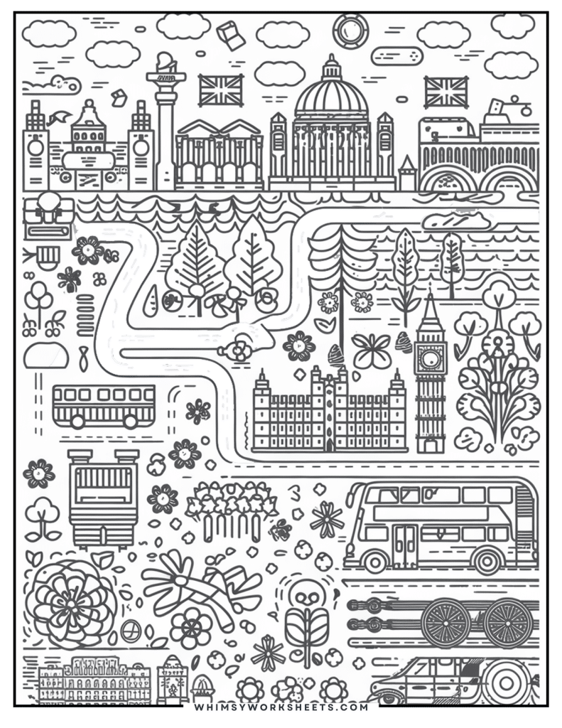 FREE London Coloring Pages: Iconic Sights to Inspire Your Art