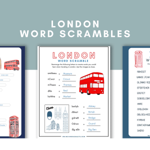 WORD SCRAMBLES • Whimsy Worksheets